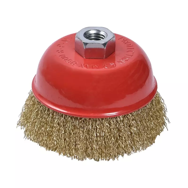 Kuppiharja messinki 100 mm M14 - Savenmaa verkkokauppa