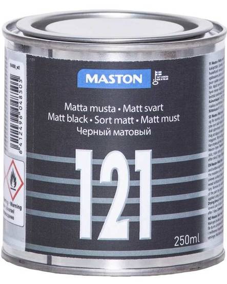 Maston maali Matta musta 250ml - Savenmaa verkkokauppa